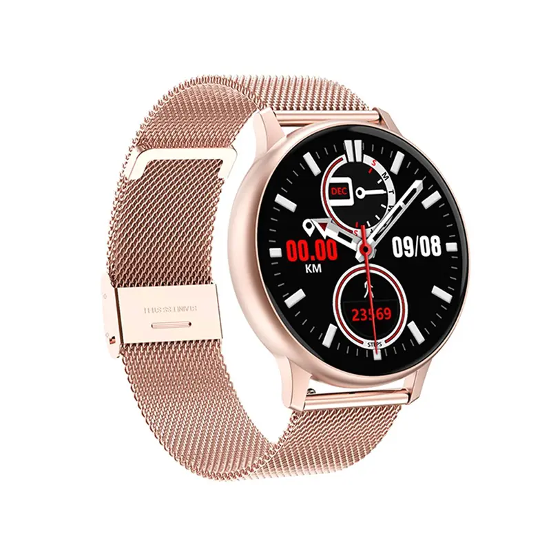 DT88 Pro Ženski pametni sat, Metalna narukvica, 1.2″, Rose gold