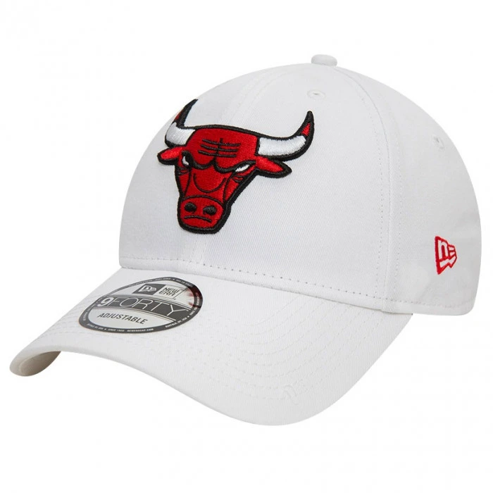 Chicago Bulls New Era 9FORTY Sidepatch White kapa