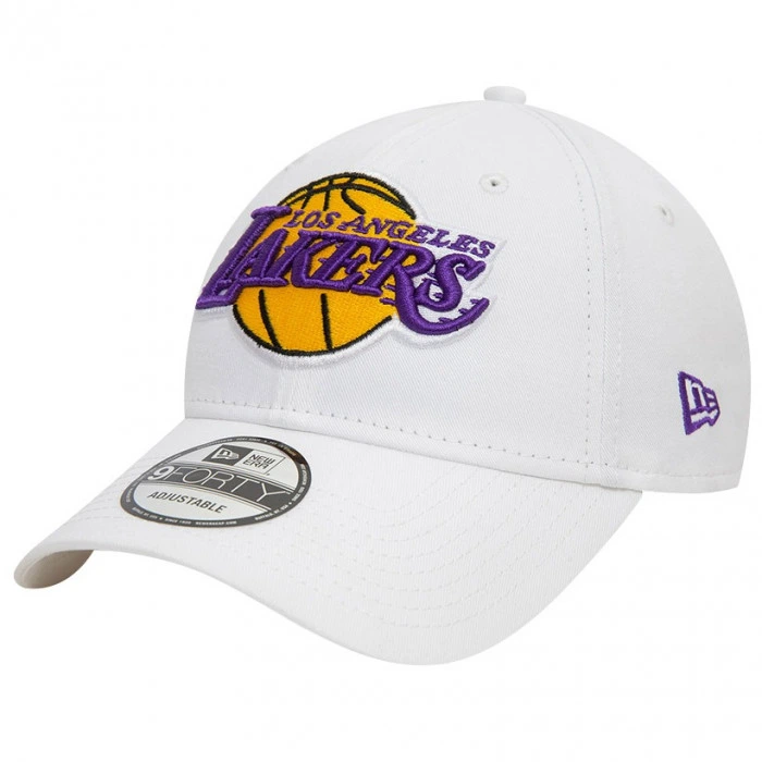 Los Angeles Lakers New Era 9FORTY Sidepatch White kapa