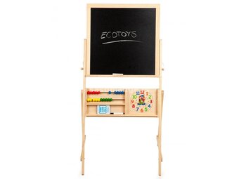 ECO TOYS Drvena dvostrana edukativna tabla