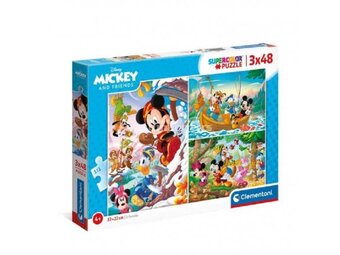 CLEMENTONI Puzzle 3X48 MICKEY AND FRIENDS