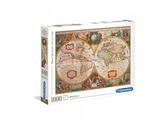 CLEMENTONI PUZZLE 1000 HQC OLD MAP