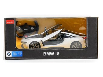 RASTAR RC BMW i8 1:14 (beli, crni)