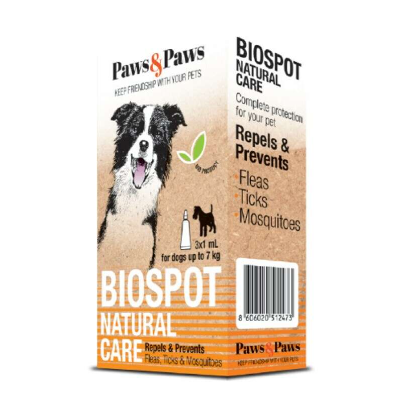 BIOSPOT ON Natural care 3X1ml za pse do 7kg