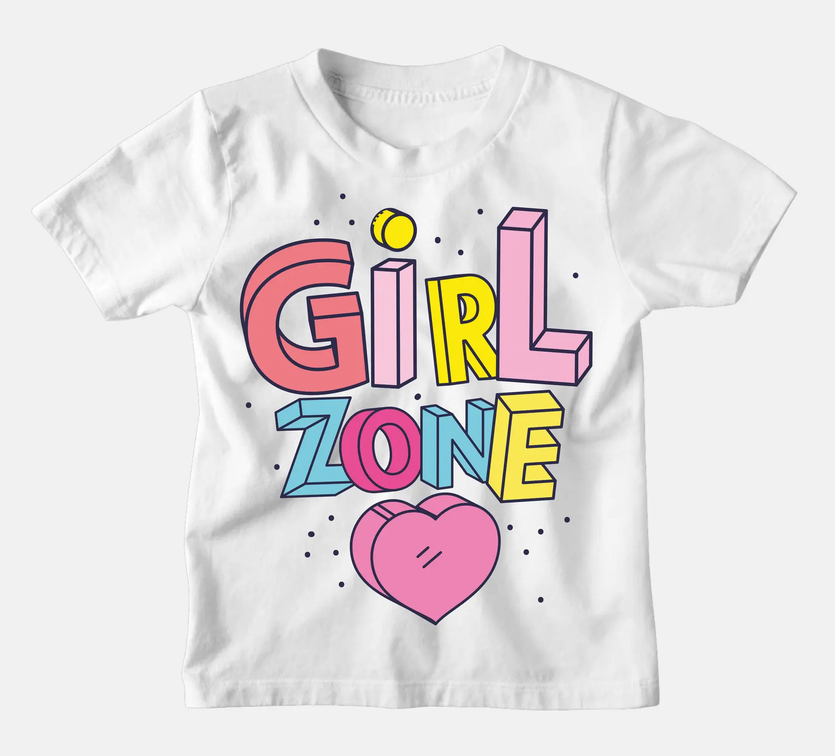 Mafimi Majica za devojčice Girl Zone, Bela