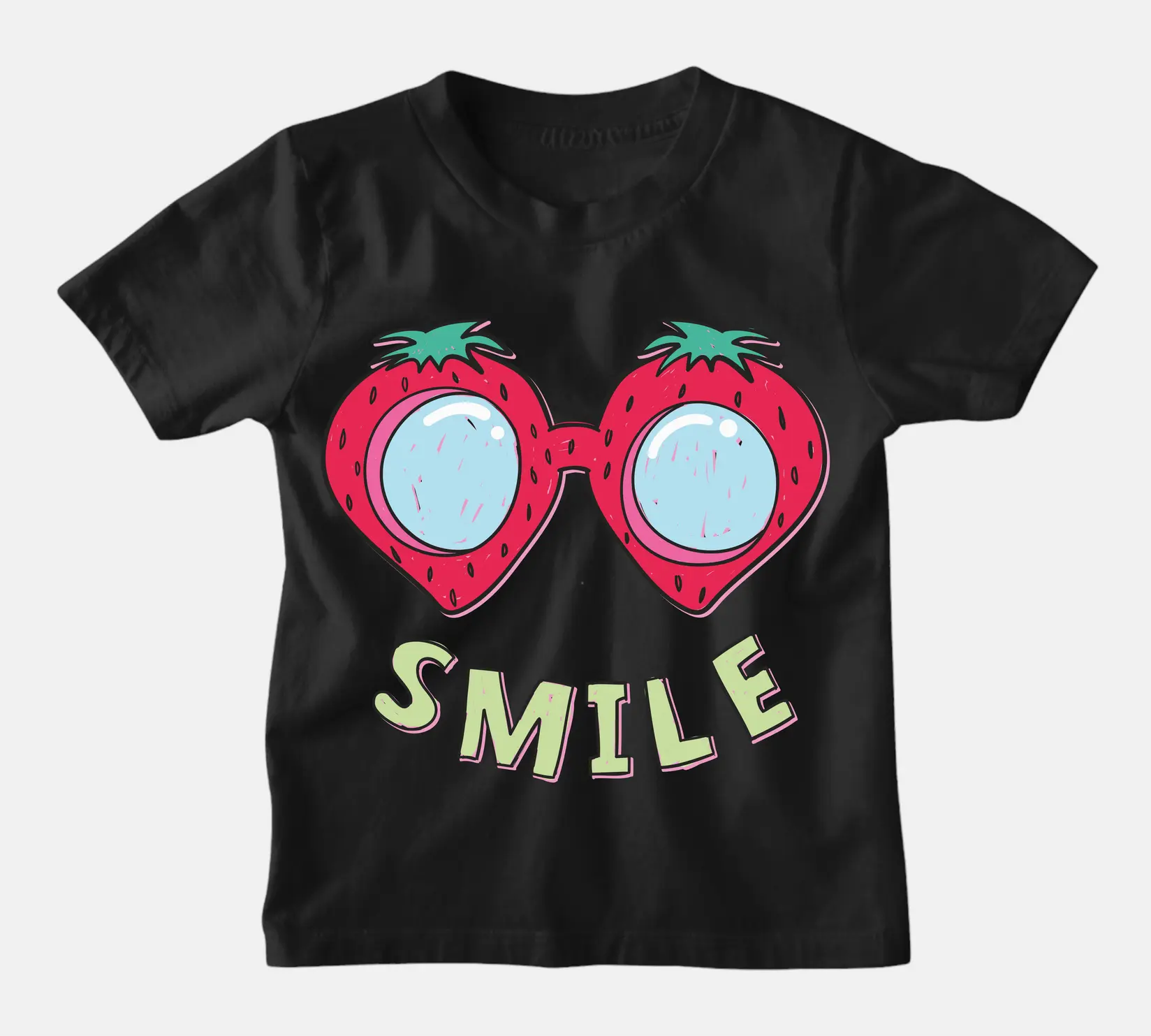 Mafimi Majica za devojčice Smile, Crna