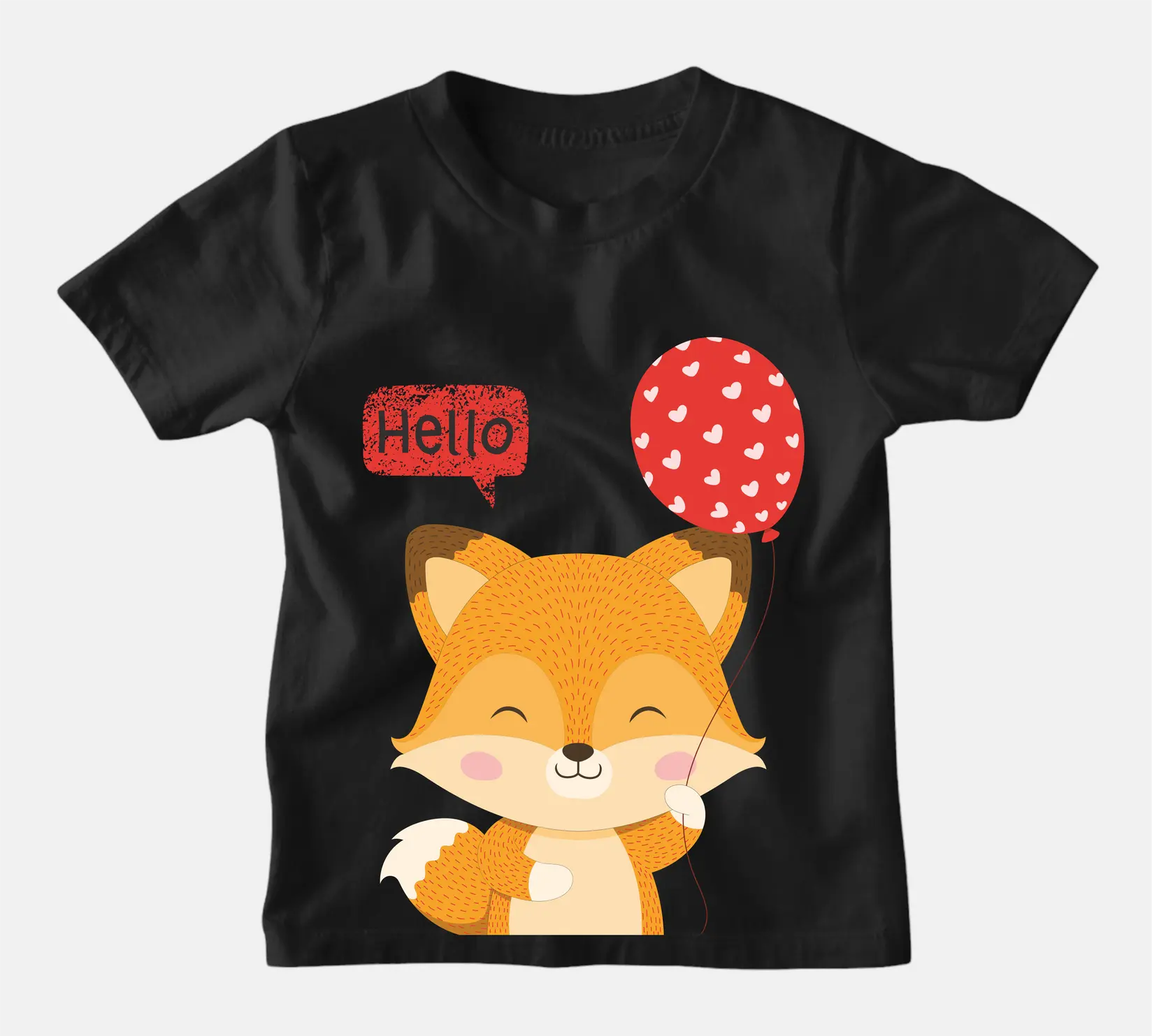 Mafimi Majica za devojčice Fox, Crna