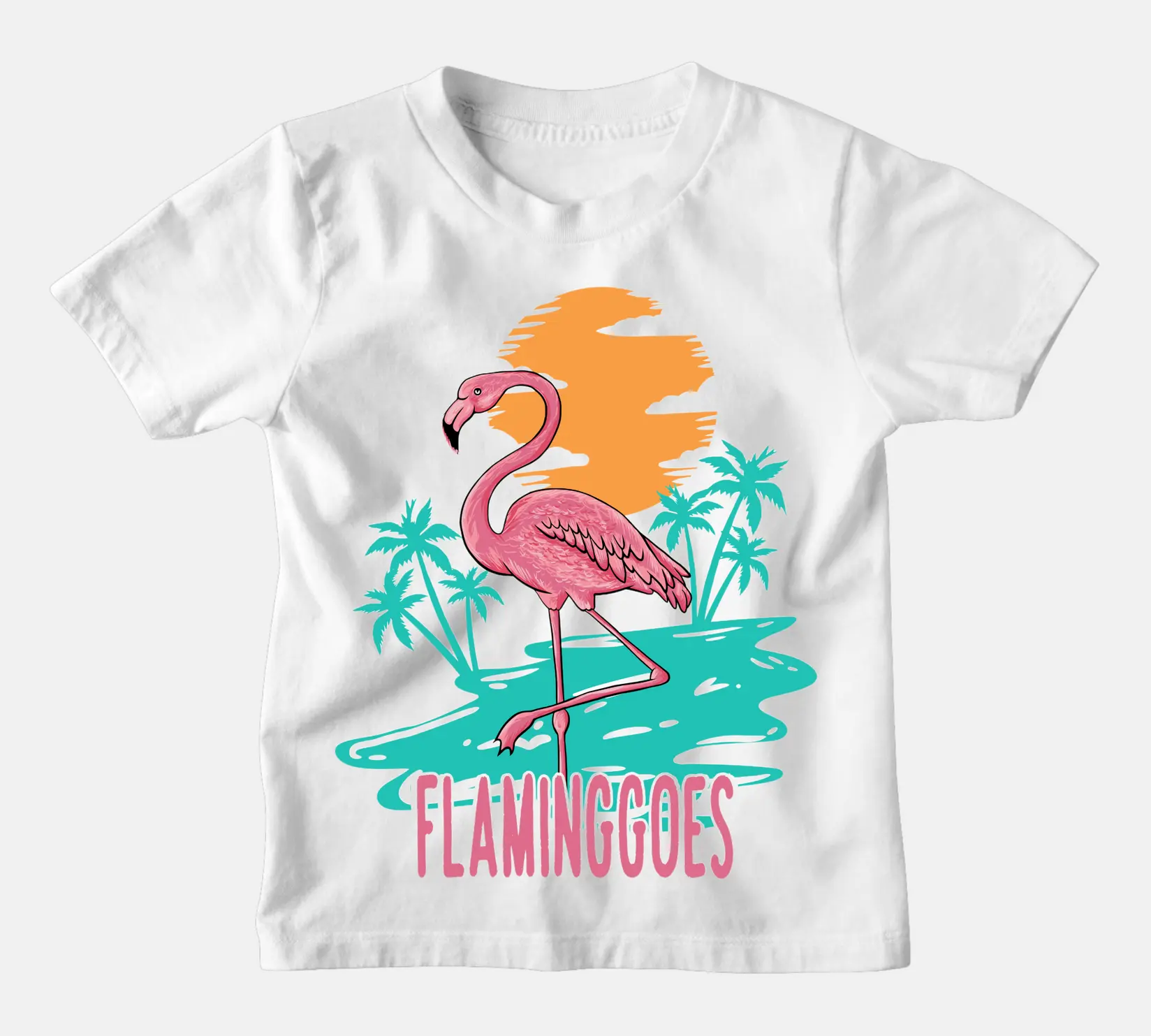 Mafimi Majica za devojčice Flamingo, Bela