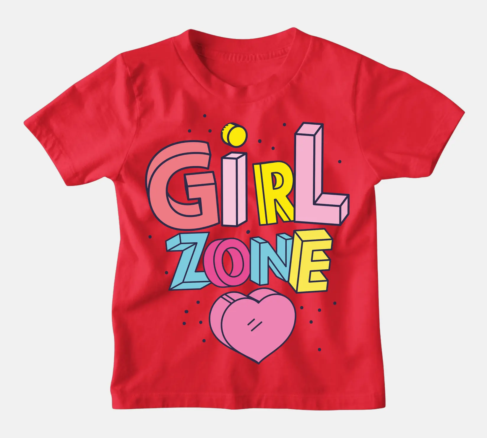 Mafimi Majica za devojčice Girl Zone, Crvena