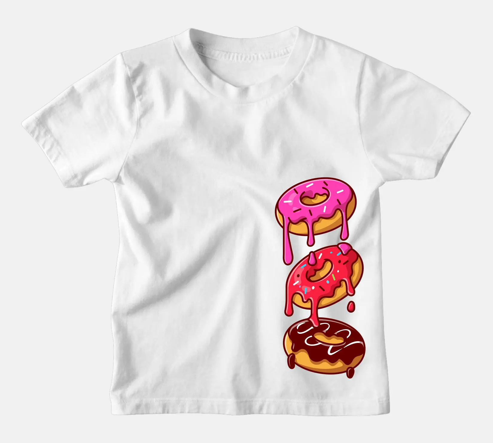 Mafimi Majica za devojčice Donuts, Bela