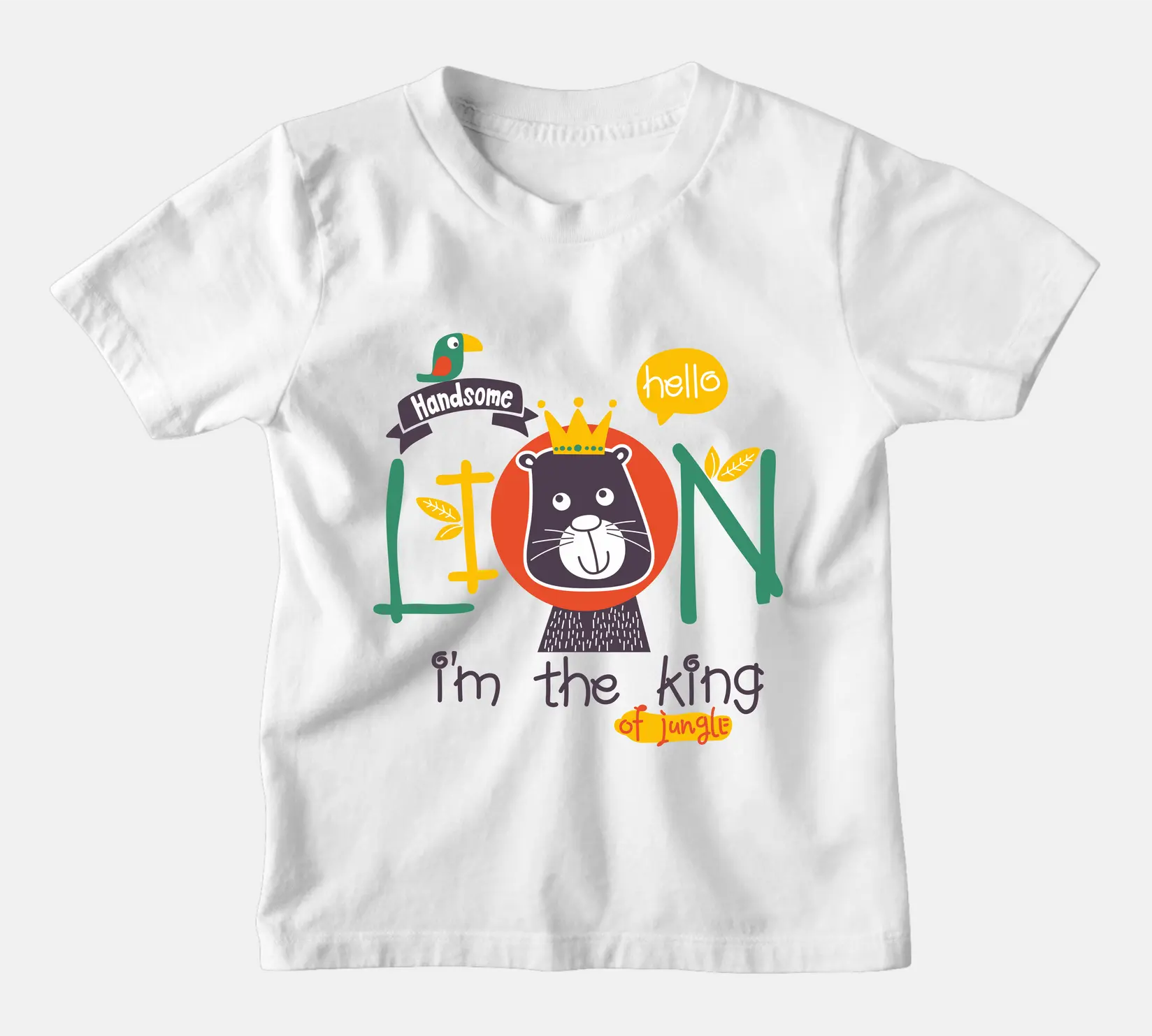 Mafimi Majica za dečake Lion, Bela