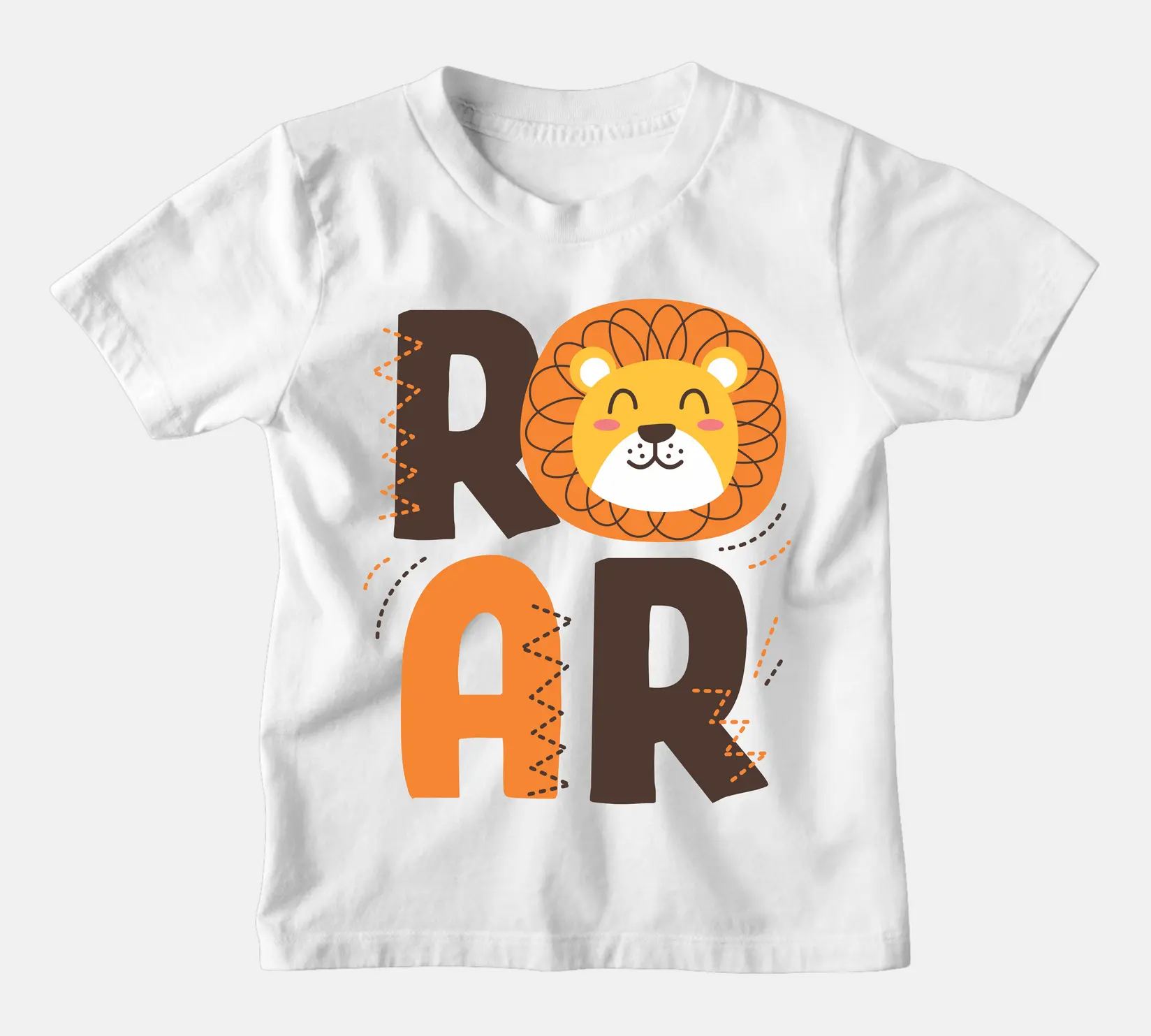 Mafimi Majica za dečake Lion Roar, Bela