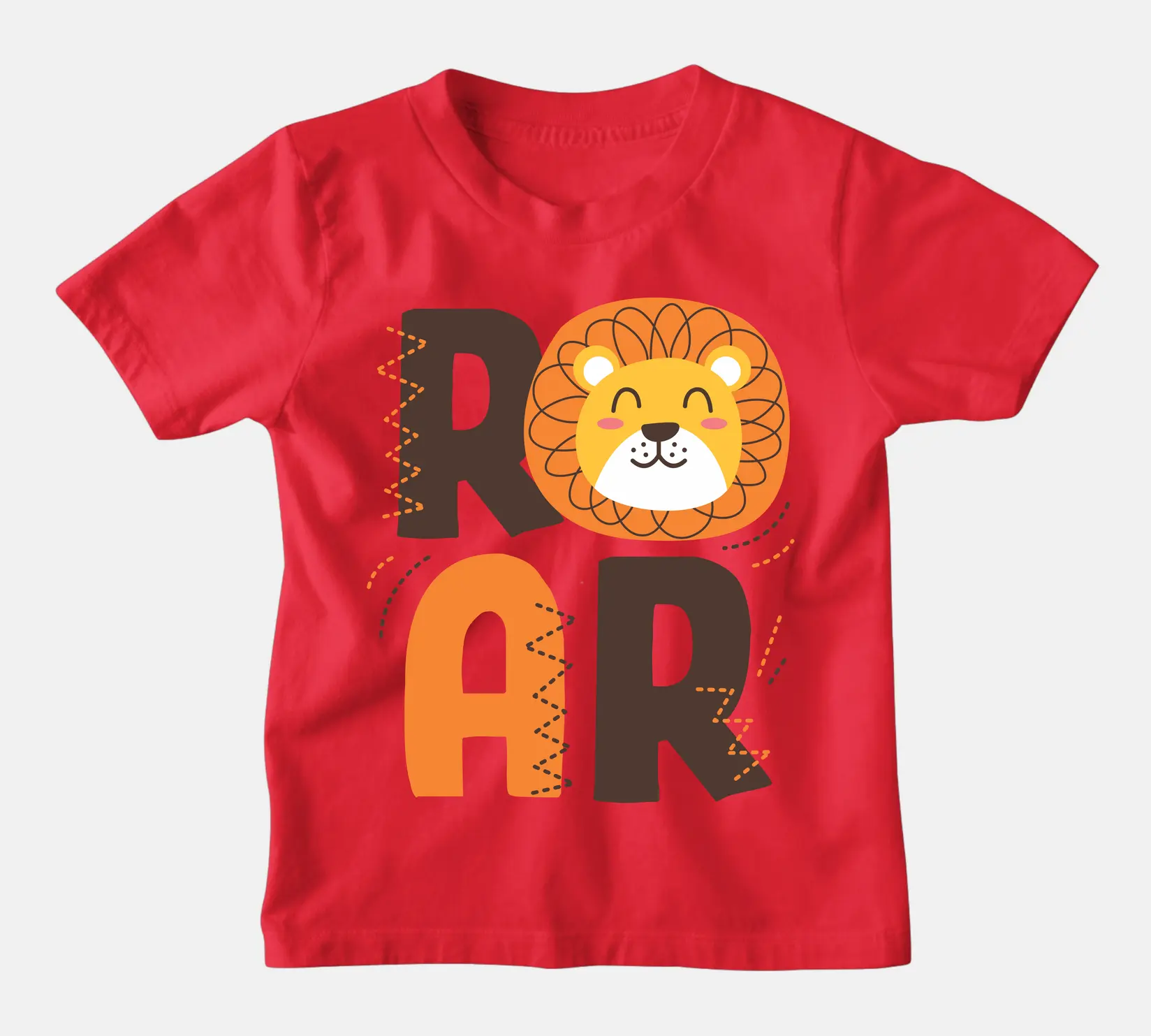 Mafimi Majica za dečake Lion Roar, Crvena