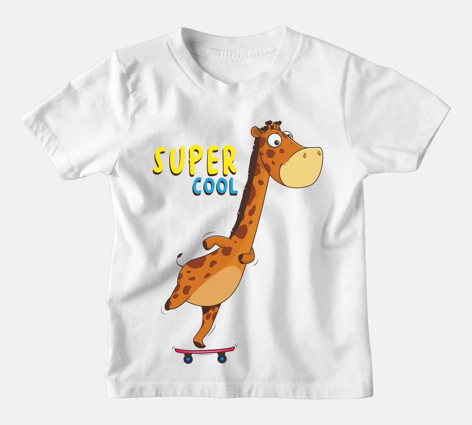 Mafimi Majica za dečake Giraffe Cool, Bela