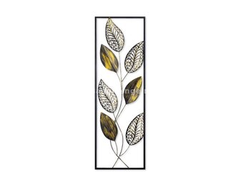 WALLXPERT Zidna dekoracija Metal Art Leaf