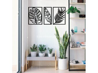 WALLXPERT Zidna dekoracija Leaf2 Metal Decor