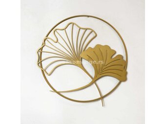 WALLXPERT Zidna dekoracija Ginkgo Leaf Metal Wall Art APT620