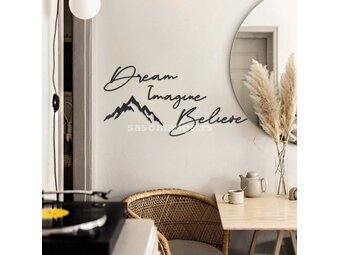 WALLXPERT Zidna dekoracija Dream &amp; Imagine &amp; Belive APT464MS