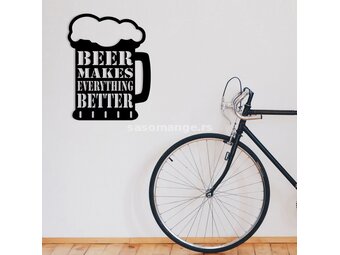 WALLXPERT Zidna dekoracija Beer Metal Decor