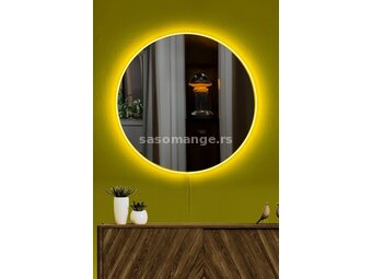 HANAH HOME Ogledalo sa LED osvetljenjem Round Diameter: 60 cm Yellow