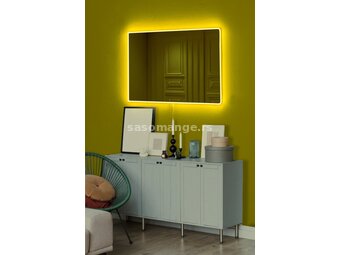 HANAH HOME Ogledalo sa LED osvetljenjem Rectangular 40x60 cm Yellow