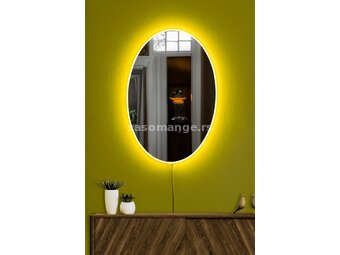 HANAH HOME Ogledalo sa LED osvetljenjem Belrosa Yellow