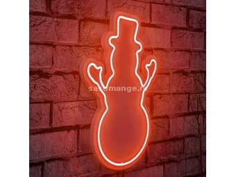 WALLXPERT LED dekoracija Snowman Red