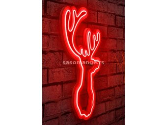 WALLXPERT LED dekoracija Deer Red