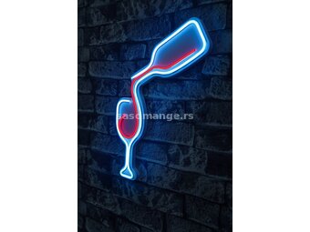 WALLXPERT Dekorativna rasveta Wine Blue Red