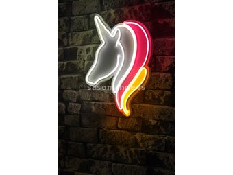 WALLXPERT Dekorativna rasveta Unicorn WhitePinkYellow