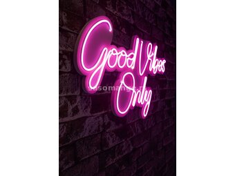 WALLXPERT Dekorativna rasveta Good Vibes Only 2 Pink