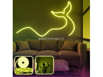 OPVIQ Zidna LED dekoracija Wave and Tail Large Yellow