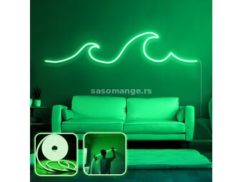 OPVIQ Zidna LED dekoracija Wave Large Green