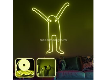 OPVIQ Zidna LED dekoracija Partying XL Yellow