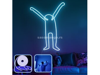 OPVIQ Zidna LED dekoracija Partying XL Blue