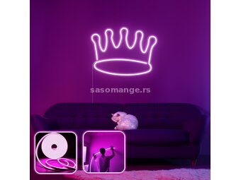 OPVIQ Zidna LED dekoracija King Large Pink