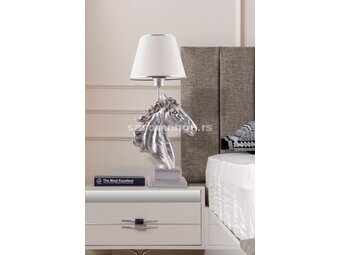 OPVIQ Stona lampa Horse White Silver