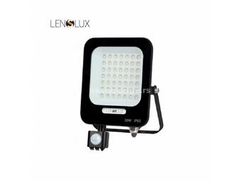 LENSLUX LED reflektor IK03 30W 6500K senzor