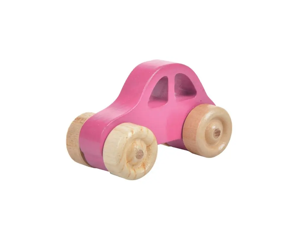 HANAH HOME Drvena igračka Automobil Pink, Roze