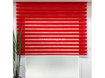 WALLXPERT Zebra zavesa Lizbon Red (140 x 200)