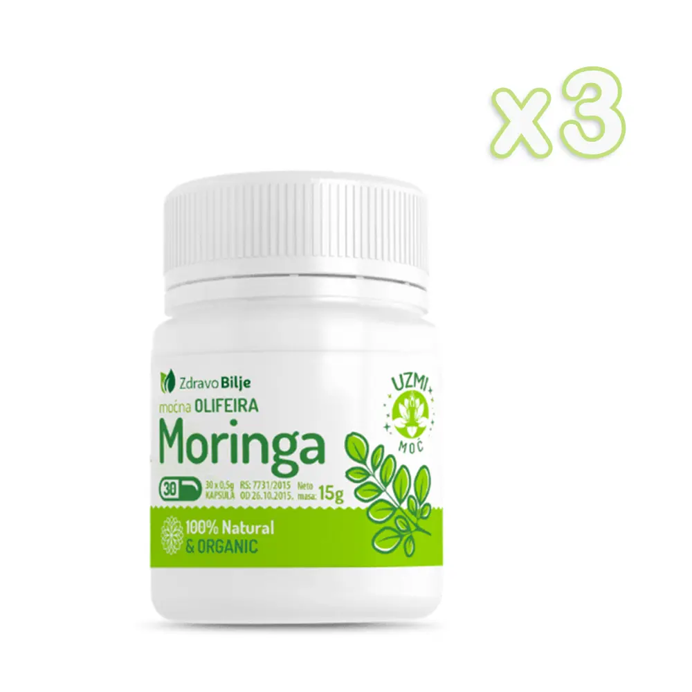 Zdravo Bilje Kompleks sa Moringa Oleifera, 3 x 30 tableta