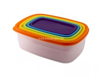 LAMART LT6030 Set plastičnih posuda 6 kom RAINBOW