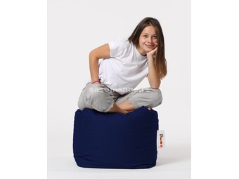 Atelier del Sofa Tabure Square Pouf Dark Blue