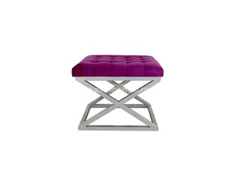 Atelier del Sofa Tabure Capraz Silver Fuchsia