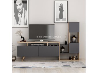 HANAH HOME TV polica Tower Ciragan Anthracite