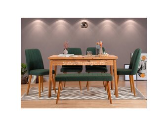 HANAH HOME Trpezarijski set Santiago Atlantic Green