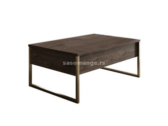 HANAH HOME Sto za dnevnu sobu Luxe Walnut Gold 1