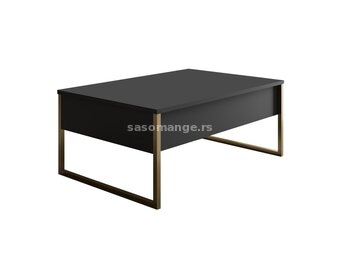 HANAH HOME Sto za dnevnu sobu Luxe Anthracite Gold 1