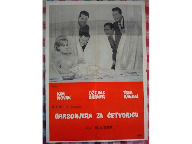 plakat GARSONJERA ZA  ČETVORICU (Kim Novak)