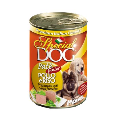 Monge Special Dog Junior Premium Pate Chicken/Rice konzerva 400gr